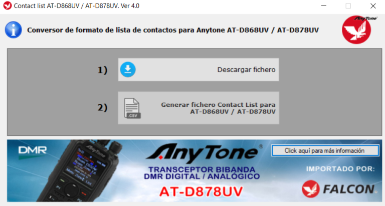 CPS, Firmware y actualizador Iconos V.2.35 en Español para el Anytone D868UV. – …:::: EA5GVK DMR
