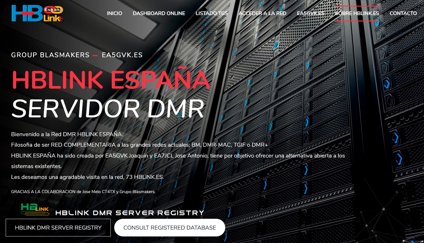SE CONSOLIDA LA RED DMR HBLINK ESPAÑA AHORA ESTRENA WEB HBLINK.ES – …:::: EA5GVK DMR